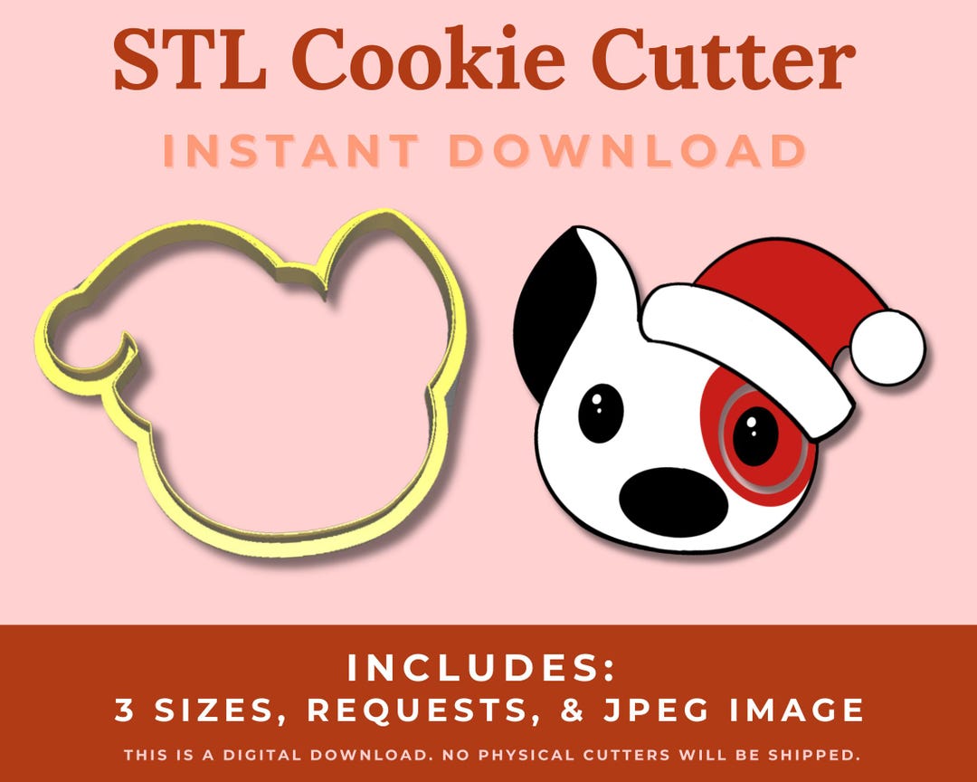 Bull Terrier / Bullseye Dog With Santa Hat STL File - Instant Download ...
