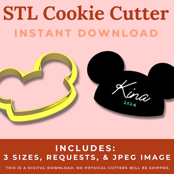 Mickey Mouse Cookie Cutter - Etsy