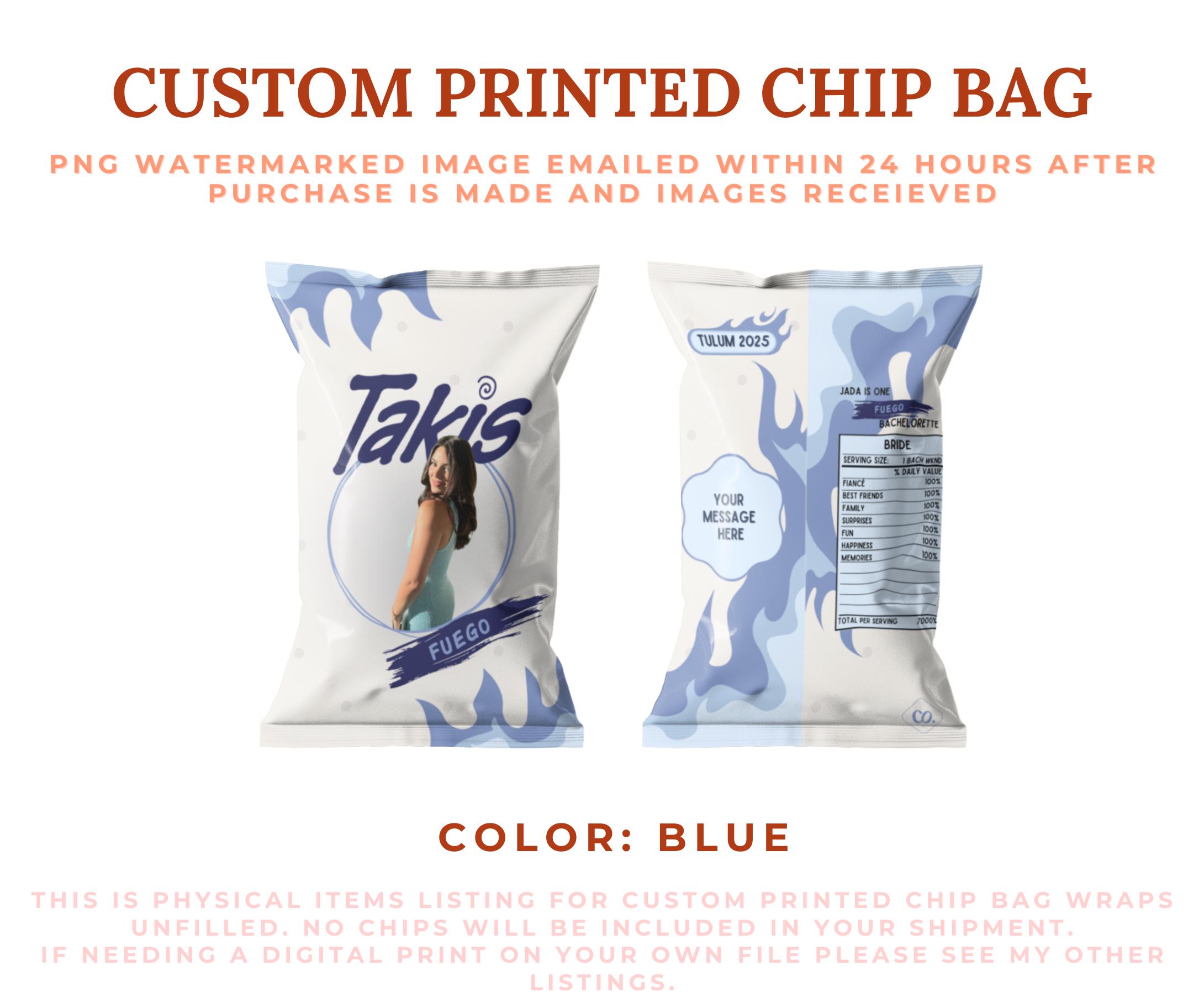 Custom PHYSICAL Chip Bag / TAKI Bag, Multiple Colors Available ...