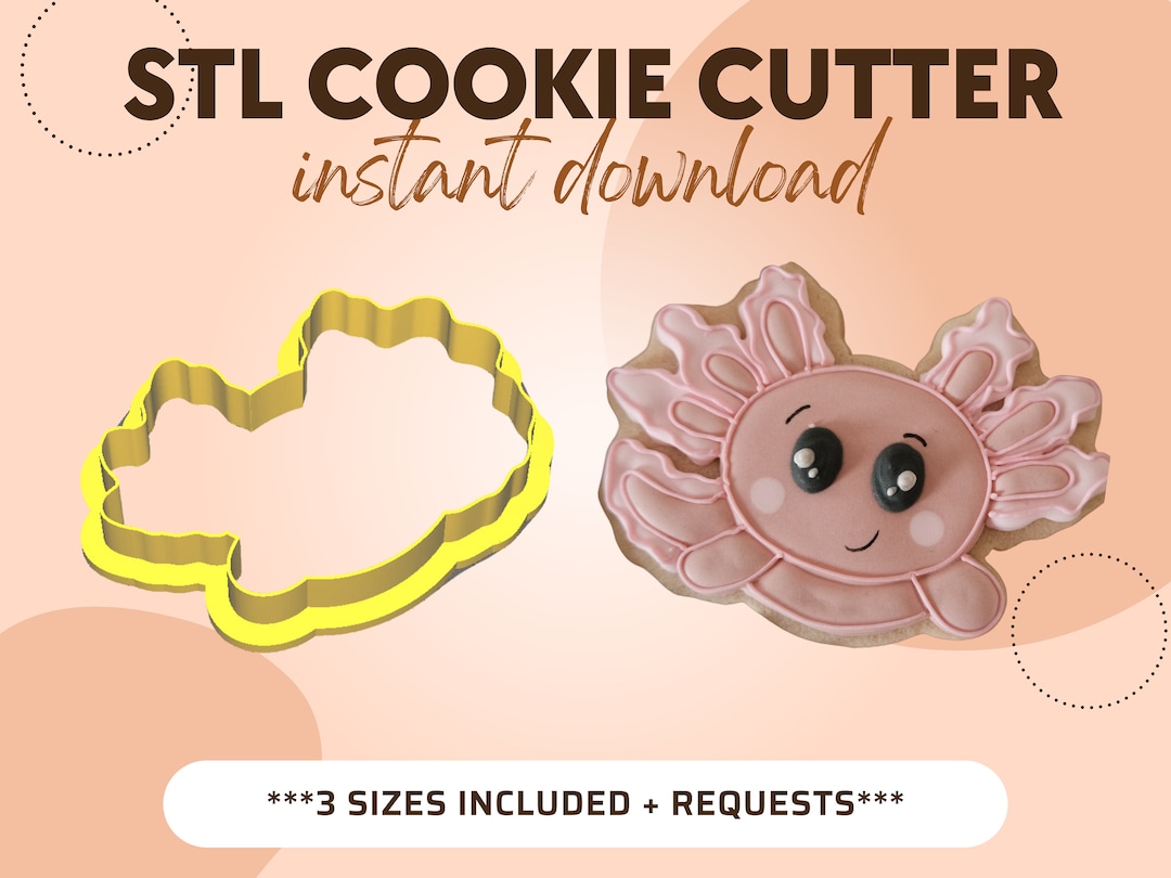 Axolotl Cookie Cutter STL File Instant Download for 3D Printing - Etsy