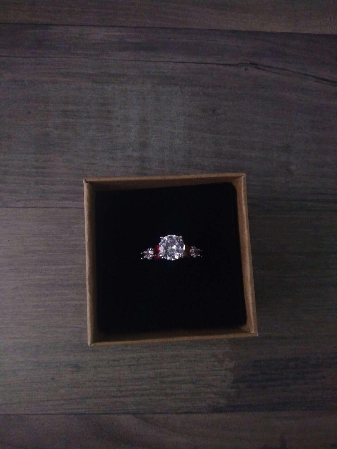 Cubic Zirconia and False Ruby Costume Ring - Etsy