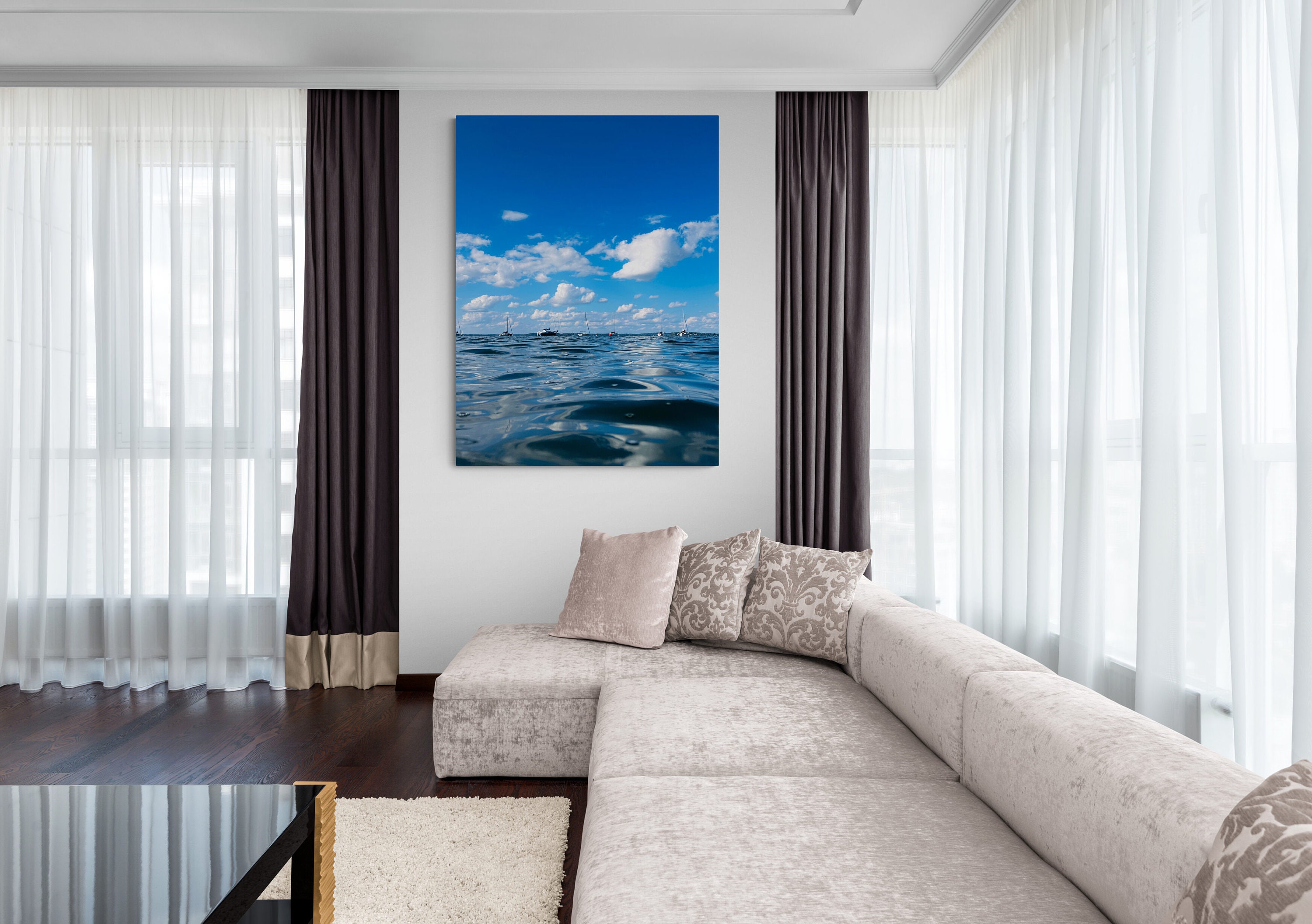 PRINTABLE Ocean Serenity: A Symphony of Waves and Sky, Ocean Wall Art ...