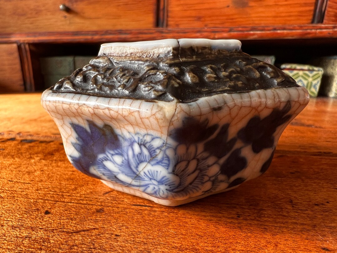 Unique Chinese Porcelain Inkwell/water Dropper, Qing Dynasty, Export - Etsy
