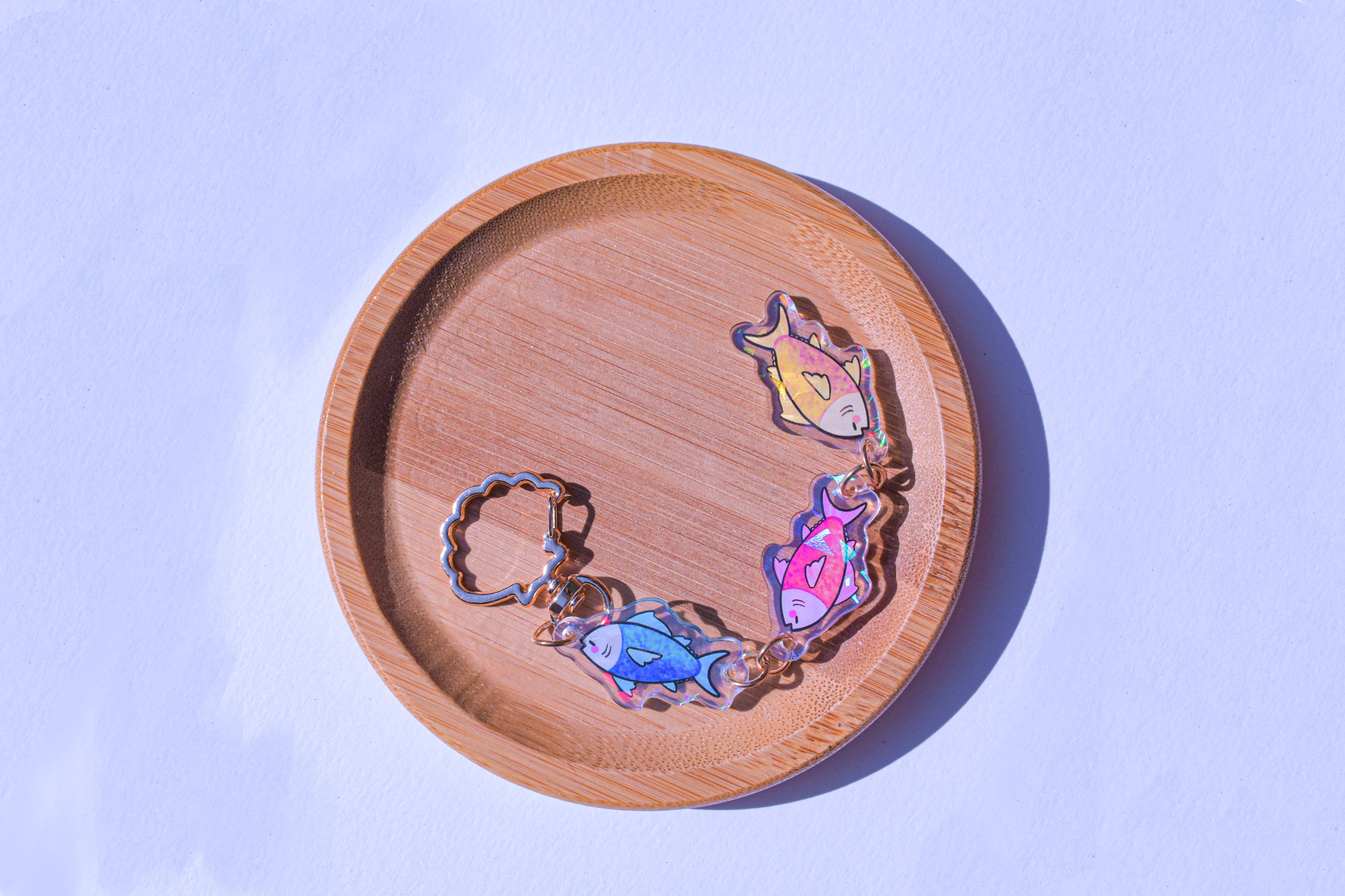 Primary Color Fish Acrylic Charm Chain - Etsy