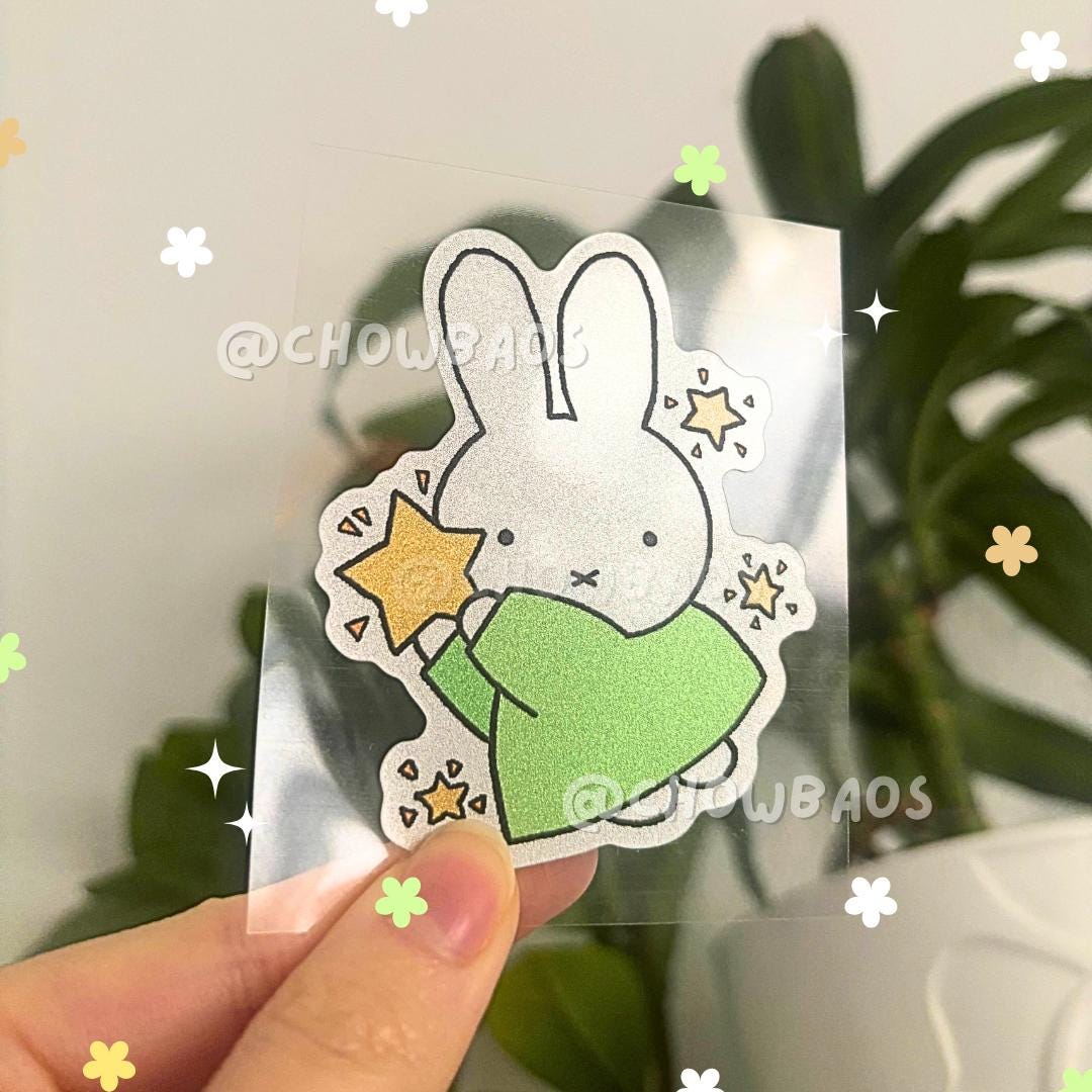 Cute Star Bunny | Car Sticker | Cute | Reflective Car Sticker | Bunny ...