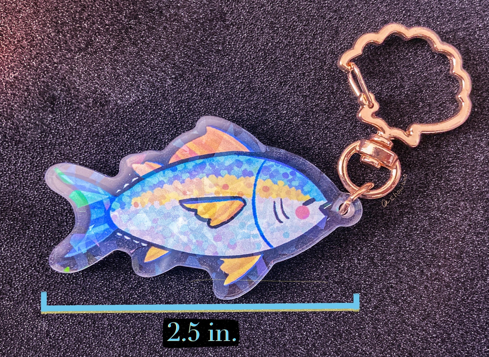 Pink Fin Tuna Acrylic Charm - Etsy