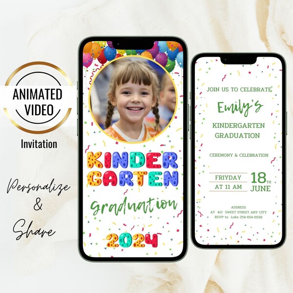 Kindergarten Invite - Etsy