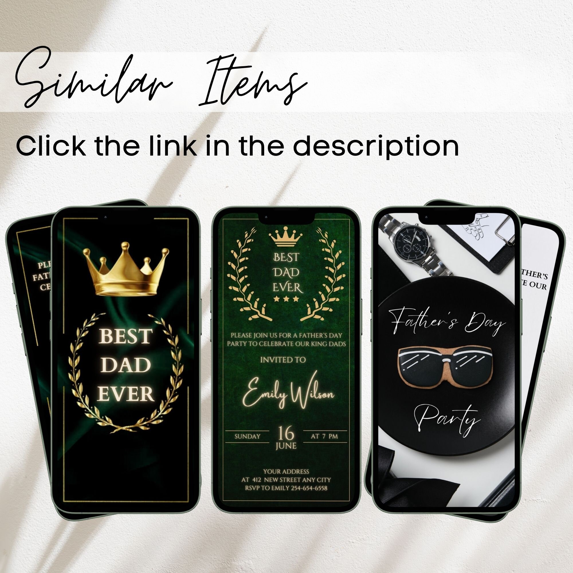 Animated Fathers Day BBQ Invitation, Digital Barbeque Party Invite ...