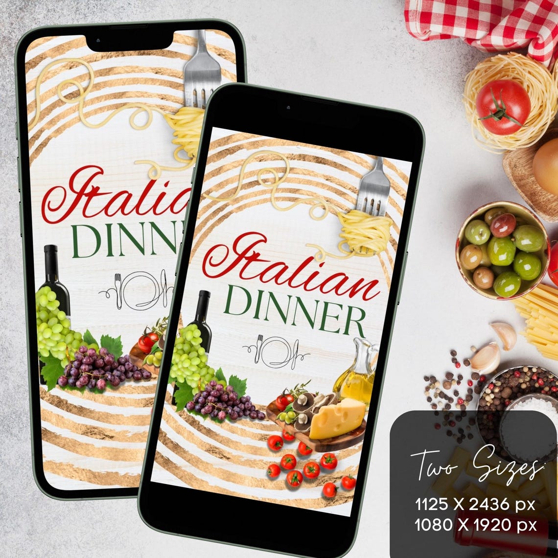 Italian Dinner Animated Invitation, Italian Themed, Birthday Party ...