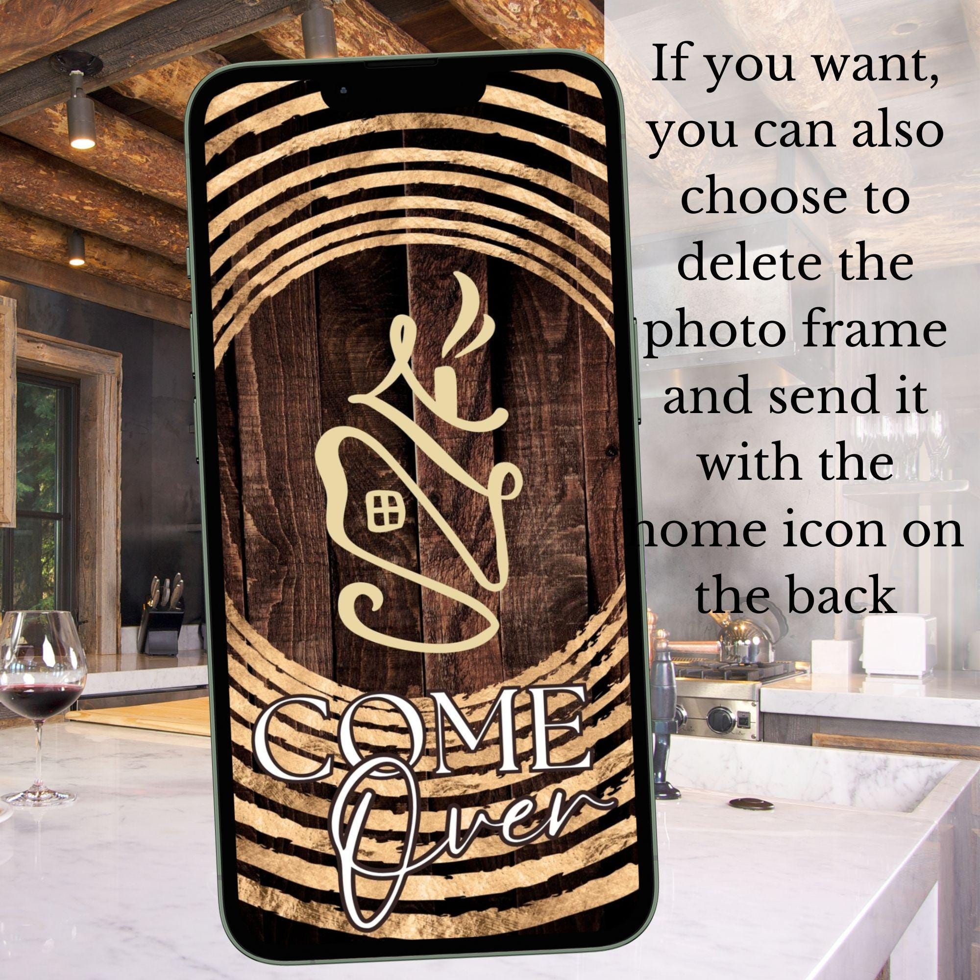 Animated Rustic Housewarming Invitation, Come Over House Party Photo ...