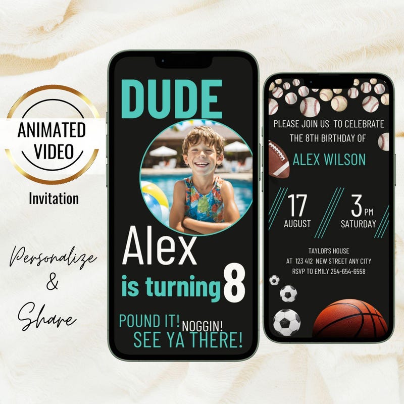 Dude Perfect Birthday Invitation - Etsy