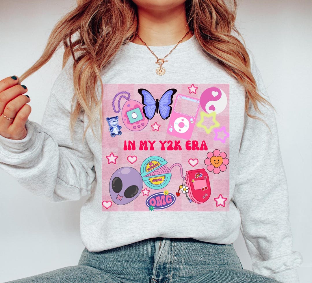 Y2K Era Colorful Collage PNG - Retro 2000s Cricut Cut File - Etsy