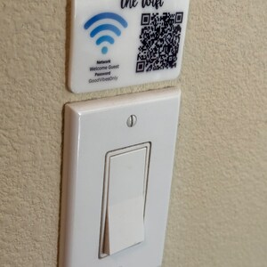 Wifi QR Code Fridge Magnet | Guest Network Password | Personalized Wifi ...