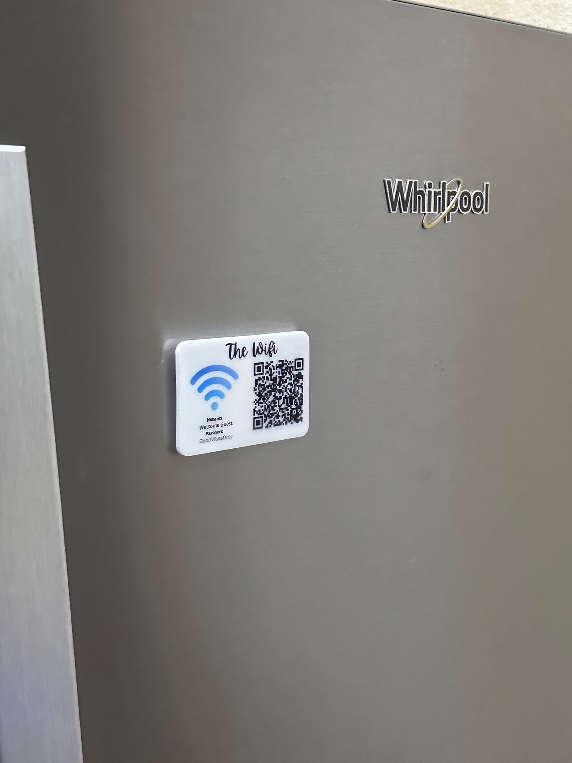 Wifi QR Code Fridge Magnet | Guest Network Password | Personalized Wifi ...