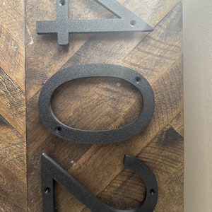Modern Floating House Numbers 6 Inch | Raised Address Number | Sleek ...