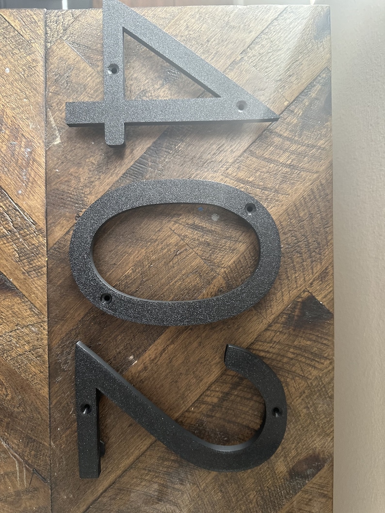 Modern Floating House Numbers 6 Inch | Raised Address Number | Sleek ...