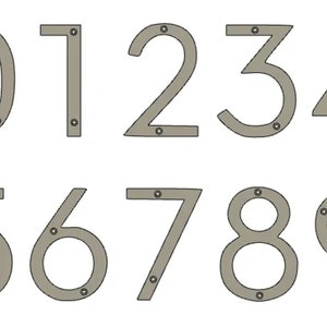 Modern Floating House Numbers 6 Inch | Raised Address Number | Sleek ...