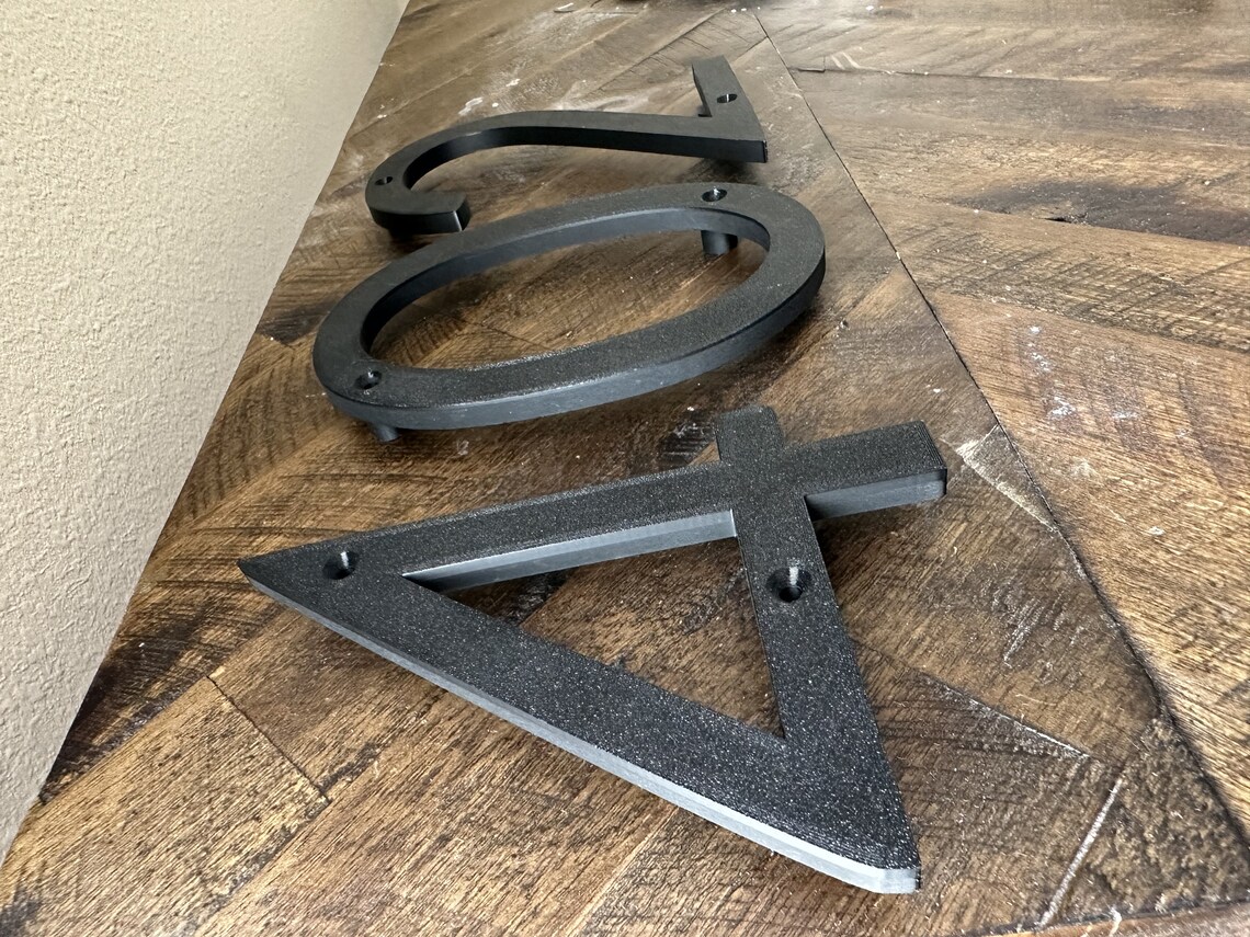 Raised Modern Sleek House Numbers, 6 Inch - Etsy