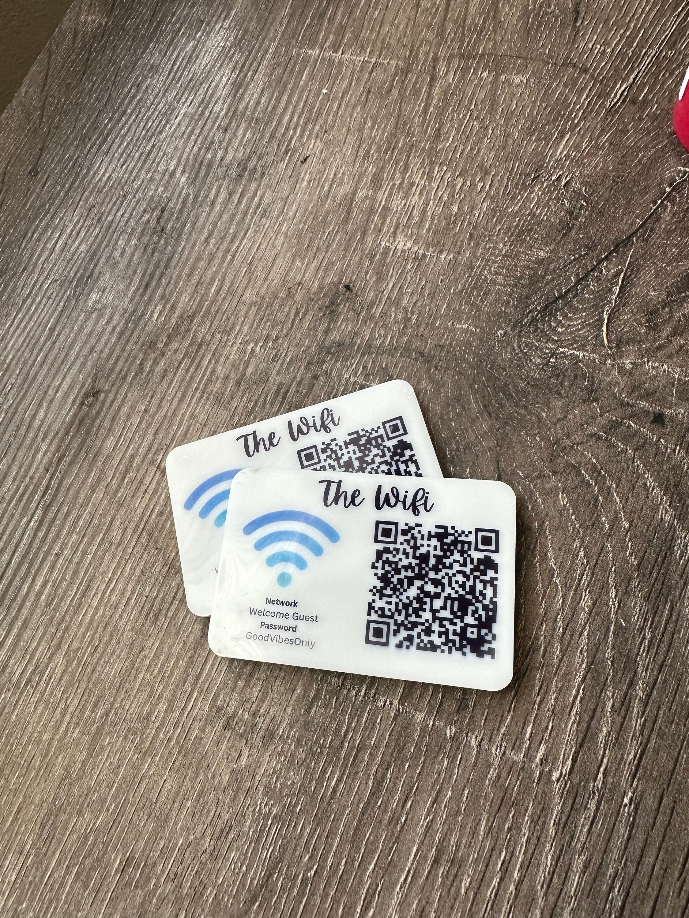 Personalized Wifi QR Code Magnet: Guest Network Sign - Etsy