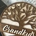 Custom Laser Cut Wooden Family Tree | Grandparent Gift | Personalized ...