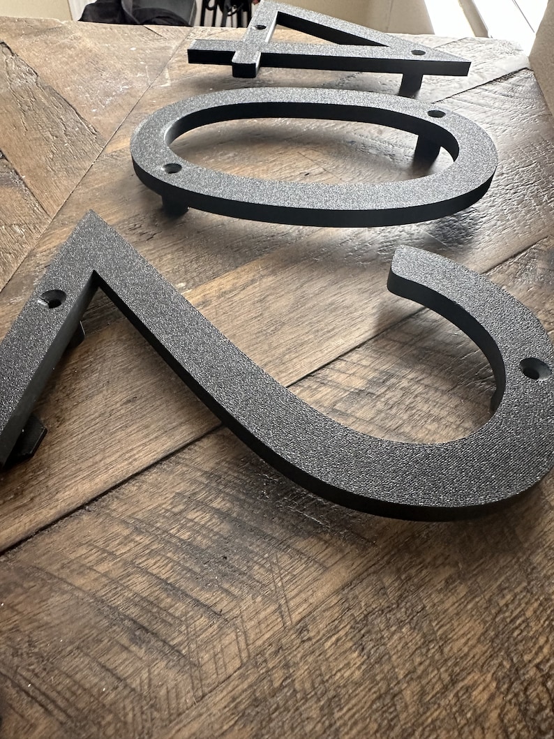 Raised Modern Sleek House Numbers, 6 Inch - Etsy