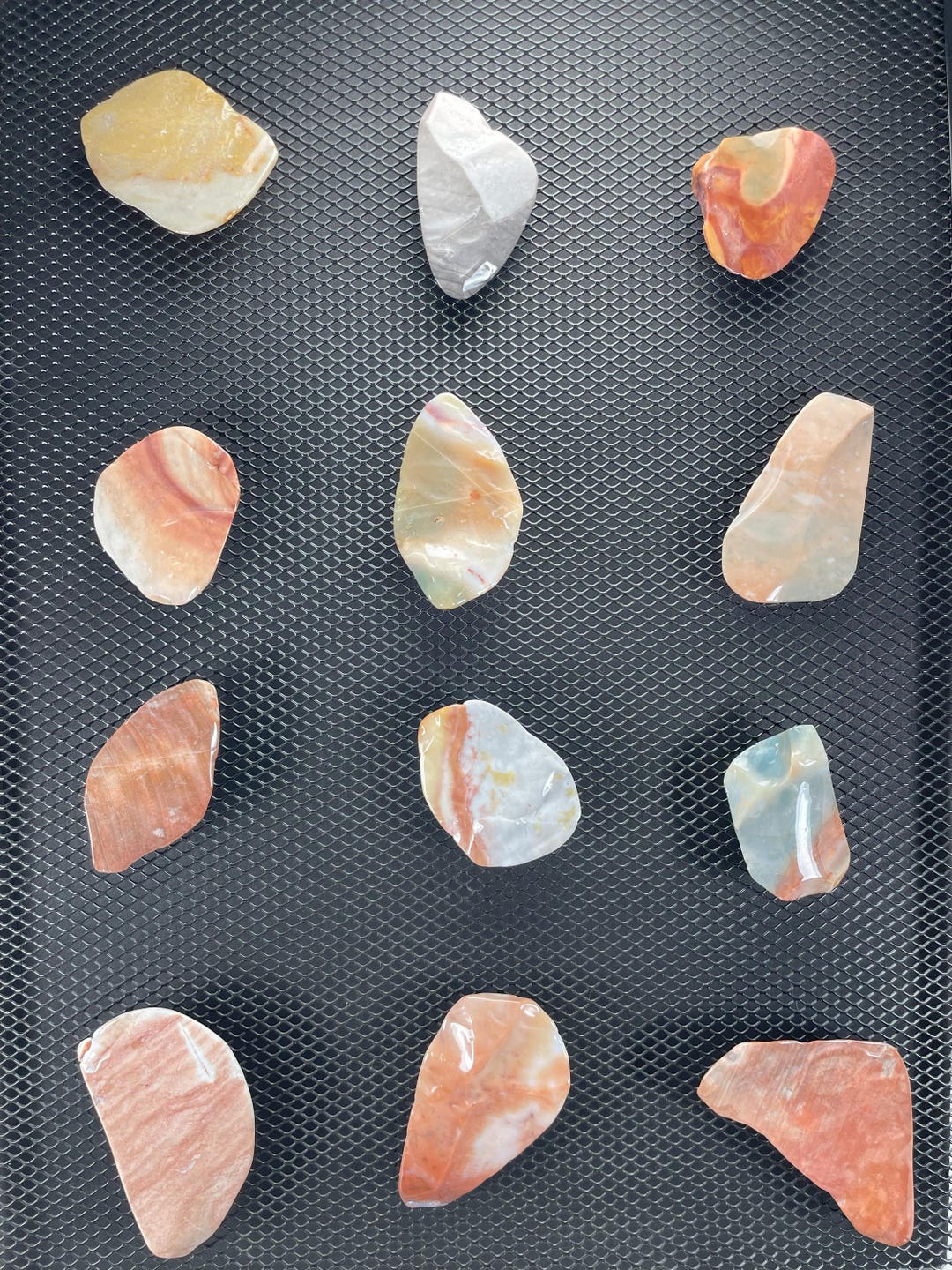 Flint Flake Tumbled Stone Magnets, Genuine Tumbled Rock/stone/crystal ...