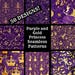 Purple and Gold Princess Seamless Patterns: Scrapbook Paper (digital ...