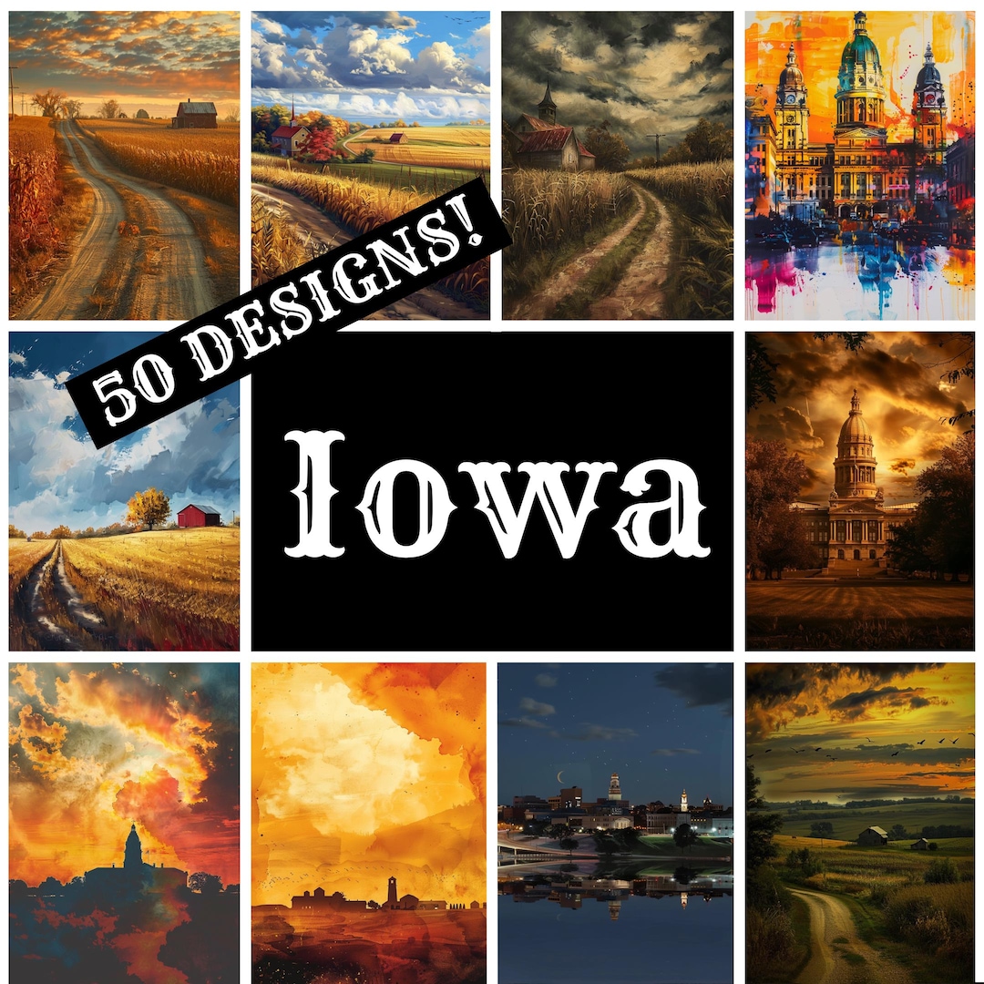 Iowa Journal Paper, Iowa Printable Paper, Vintage Journal Supplies ...