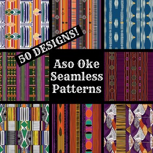 Aso Oke Seamless Digital Paper, Aso Oke Printable Scrapbook Paper ...