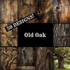 Vintage Printable Old Oak Journal Paper for Scrapbooking and Art ...
