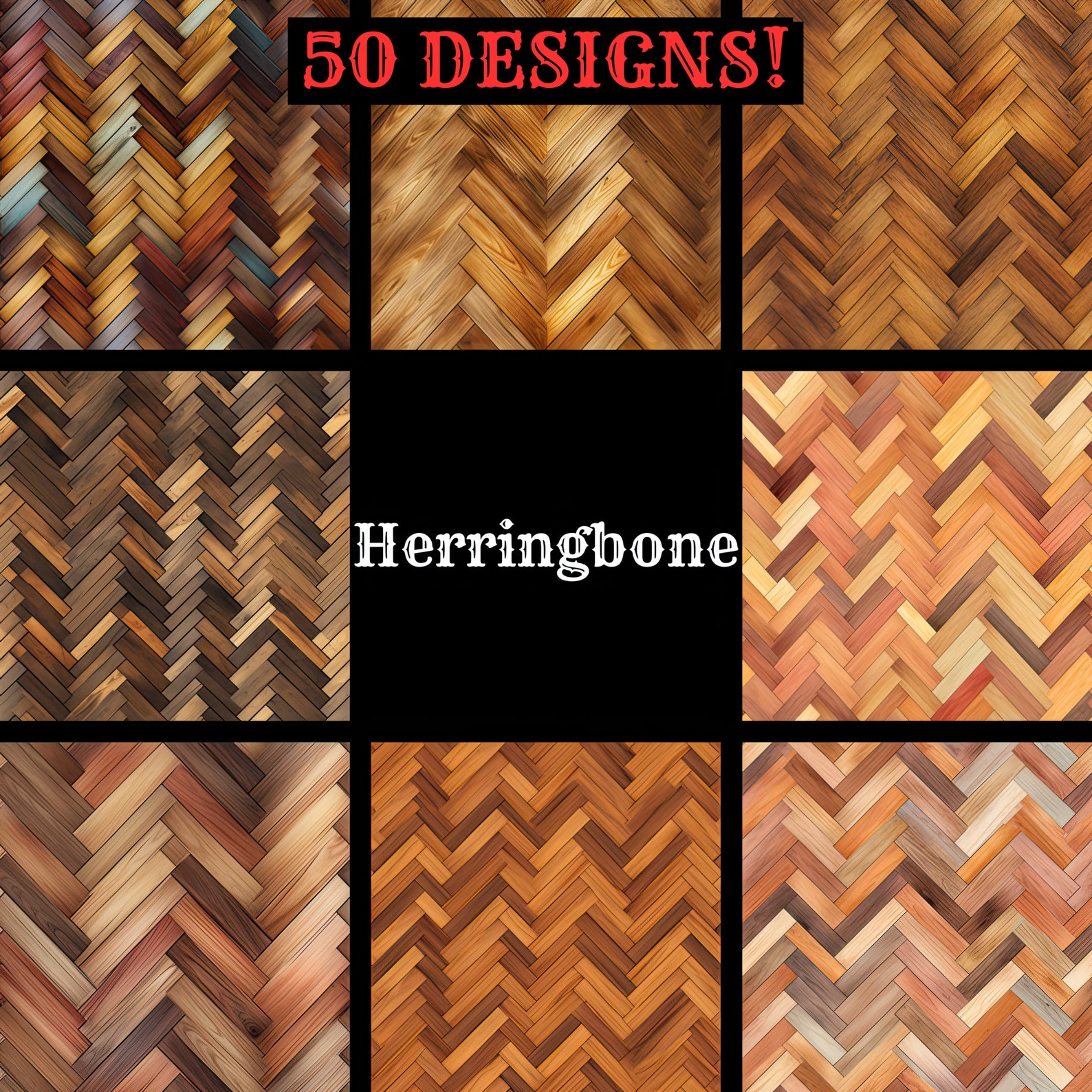 Seamless Herringbone Wood Digital Paper Printable Scrapbook - Etsy
