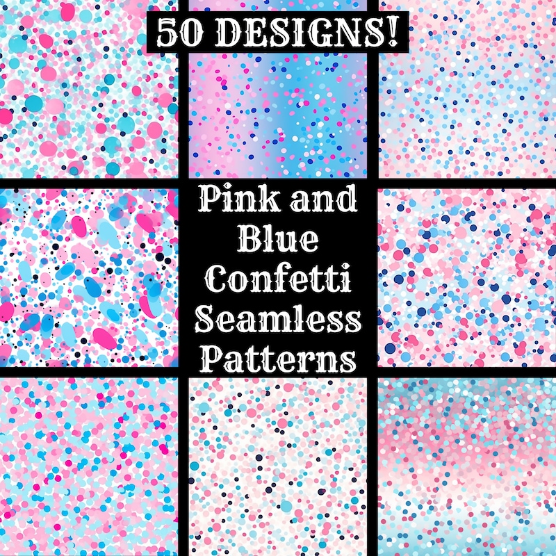 Blue Confetti - Etsy