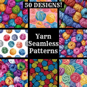Yarn Seamless Digital Paper, Printable Scrapbook Paper Seamless ...