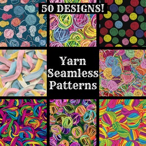 Yarn Seamless Pattern: Fabric Texture Digital Paper (PNG, 300 Dpi) - Etsy