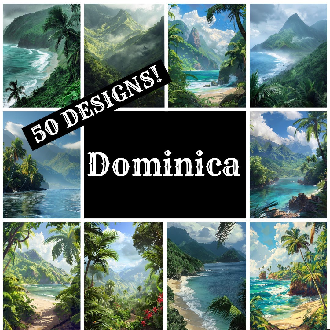 Dominica Journal Paper: Vintage Scrapbook Inserts (PNG Digital Download ...