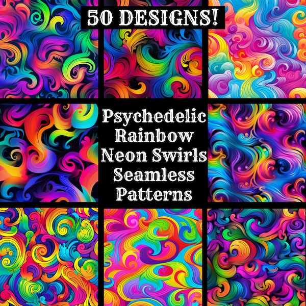 Psychedelic Rainbow - Etsy
