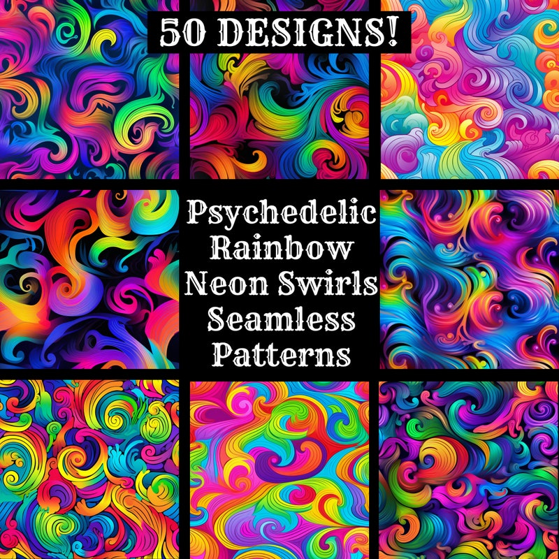 Psychedelic Rainbow - Etsy
