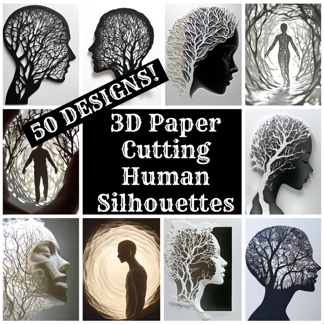 3D Paper Cutting Human Silhouettes Journal Paper, 3D Paper Cutting ...