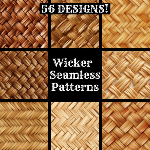 Wicker Wallpaper - Etsy