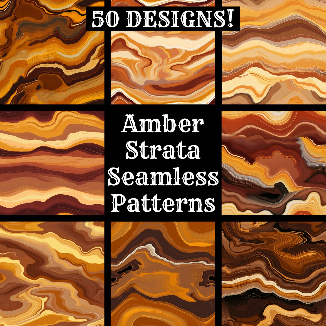 Amber Strata Seamless Digital Paper, Printable Scrapbook Paper Seamless ...
