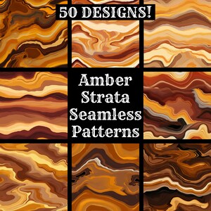 Amber Strata Seamless Digital Paper, Printable Scrapbook Paper Seamless ...