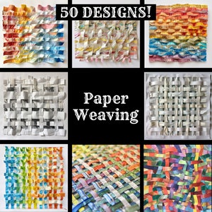 Paper Weaving Paper, Paper Weaving Printable Paper, Vintage Paper ...