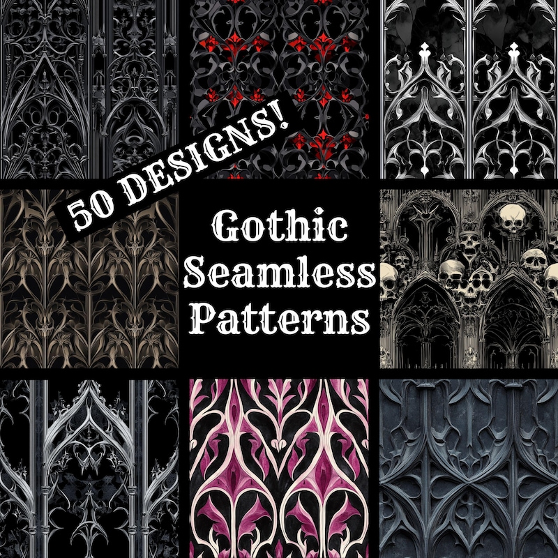 Gothic Printable Wrap - Etsy UK