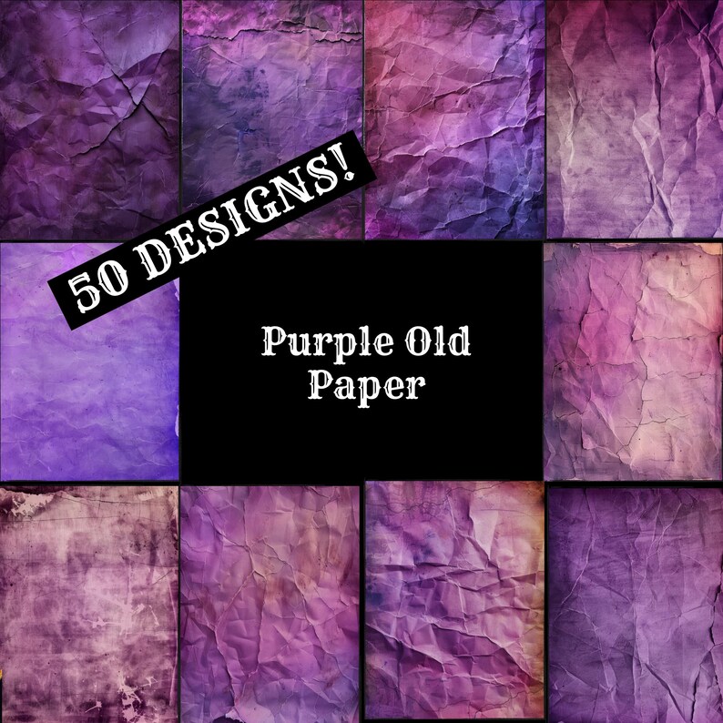 Purple Old Paper: Vintage Journal Inserts (digital Download) - Etsy