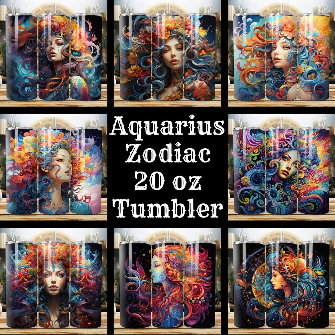 Aquarius Tumbler Wrap Bundle 20 Pack 20 Oz Skinny Tumbler Sublimation ...