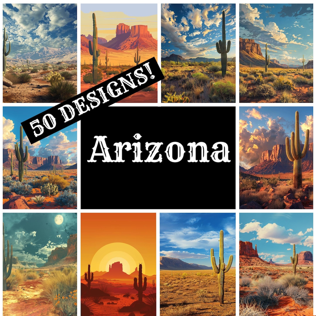 Arizona Journal Paper: Vintage Scrapbook Inserts (PNG Digital Download ...