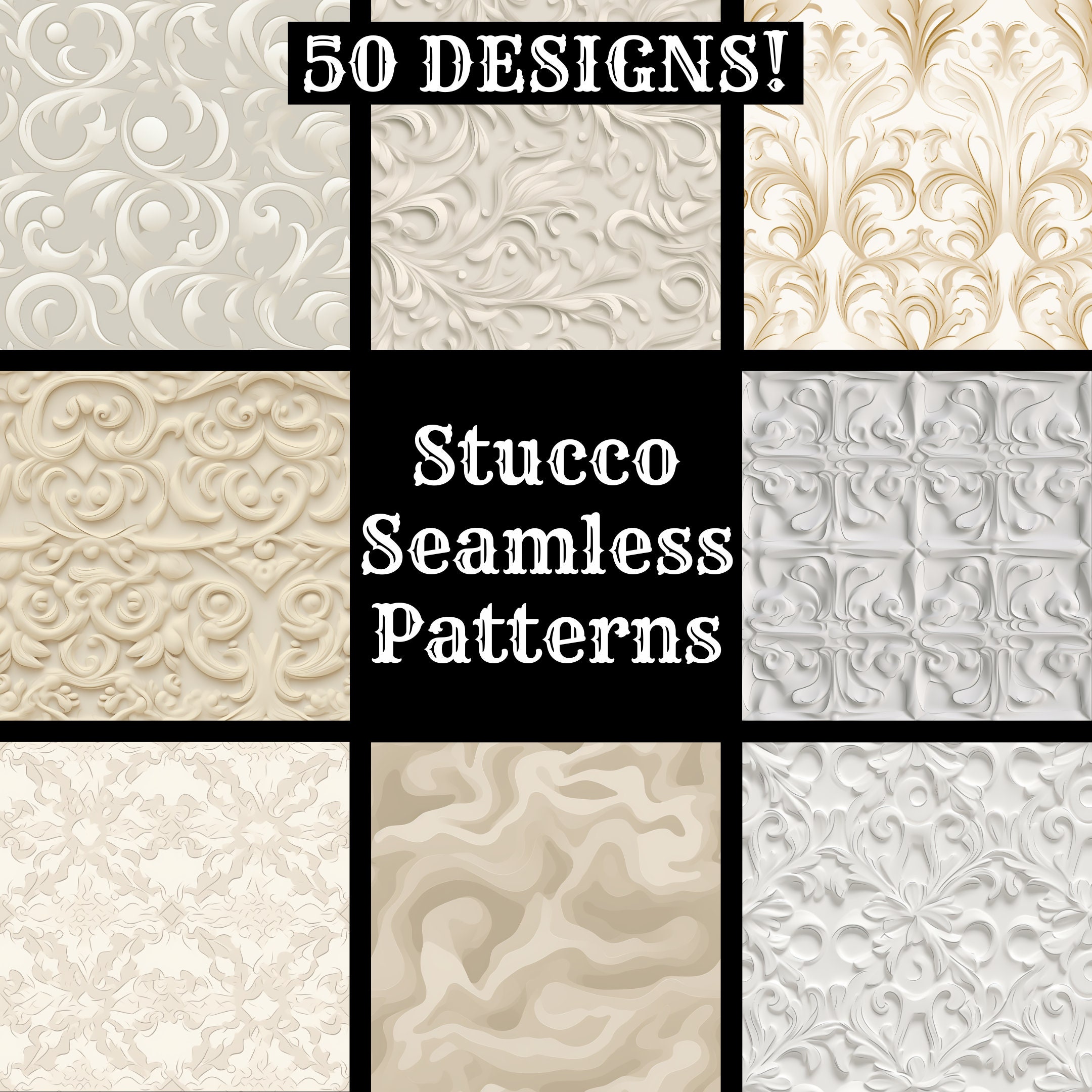Stucco Seamless Digital Paper, Printable Scrapbook Paper Seamless ...