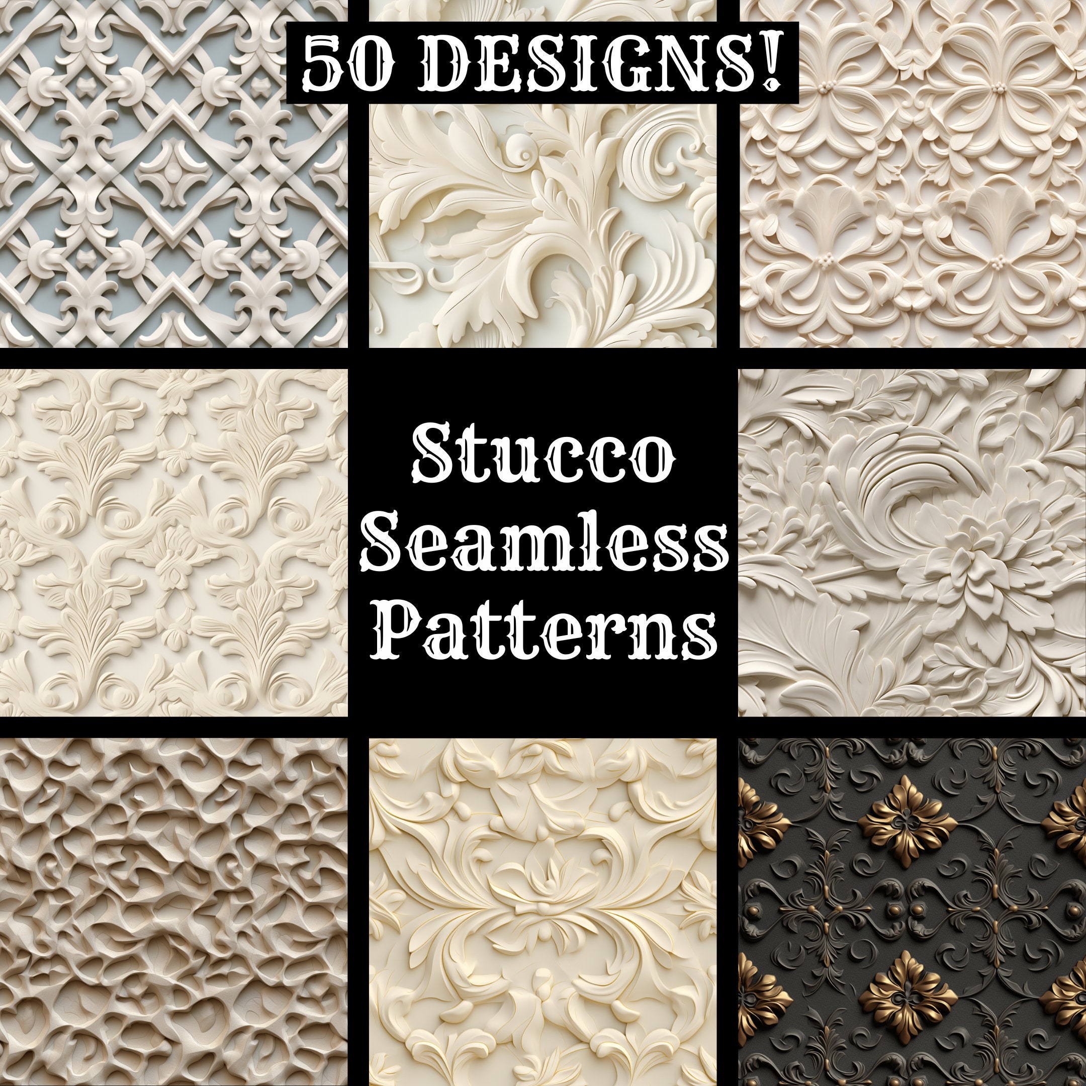 Stucco Seamless Digital Paper, Printable Scrapbook Paper Seamless ...