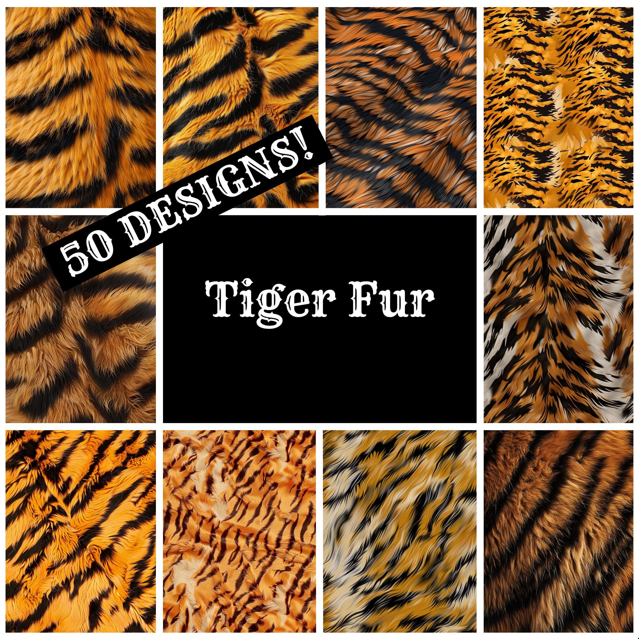 Tiger Fur Journal Paper: Vintage Scrapbook Printable (PNG Digital ...