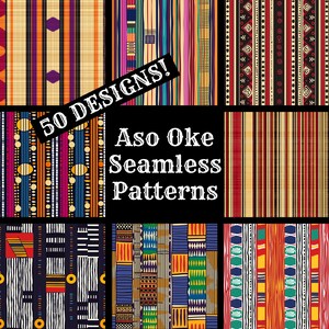 Aso Oke Seamless Digital Paper, Aso Oke Printable Scrapbook Paper ...